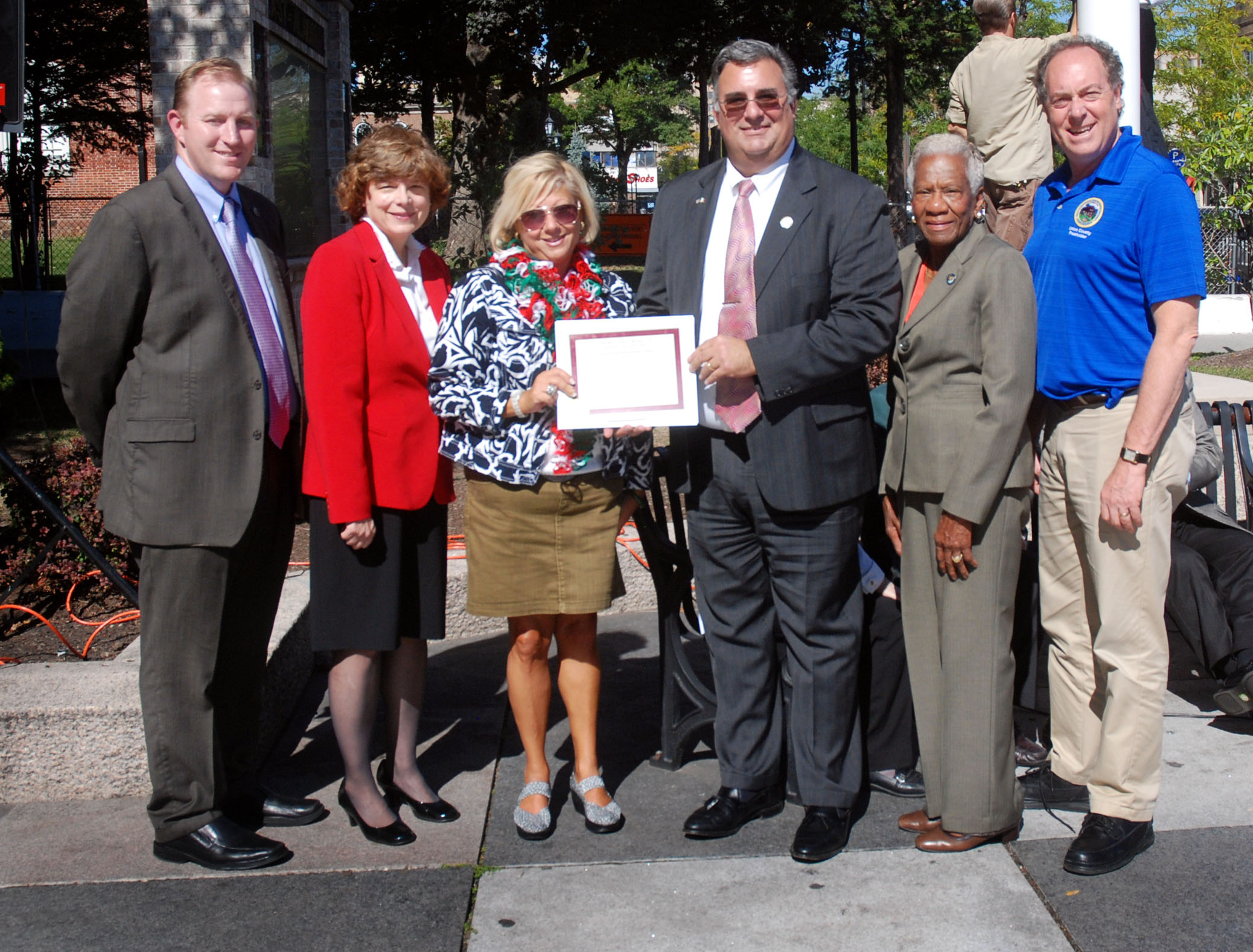 Union County – UNICO Columbus Day Flag Raising – County of Union