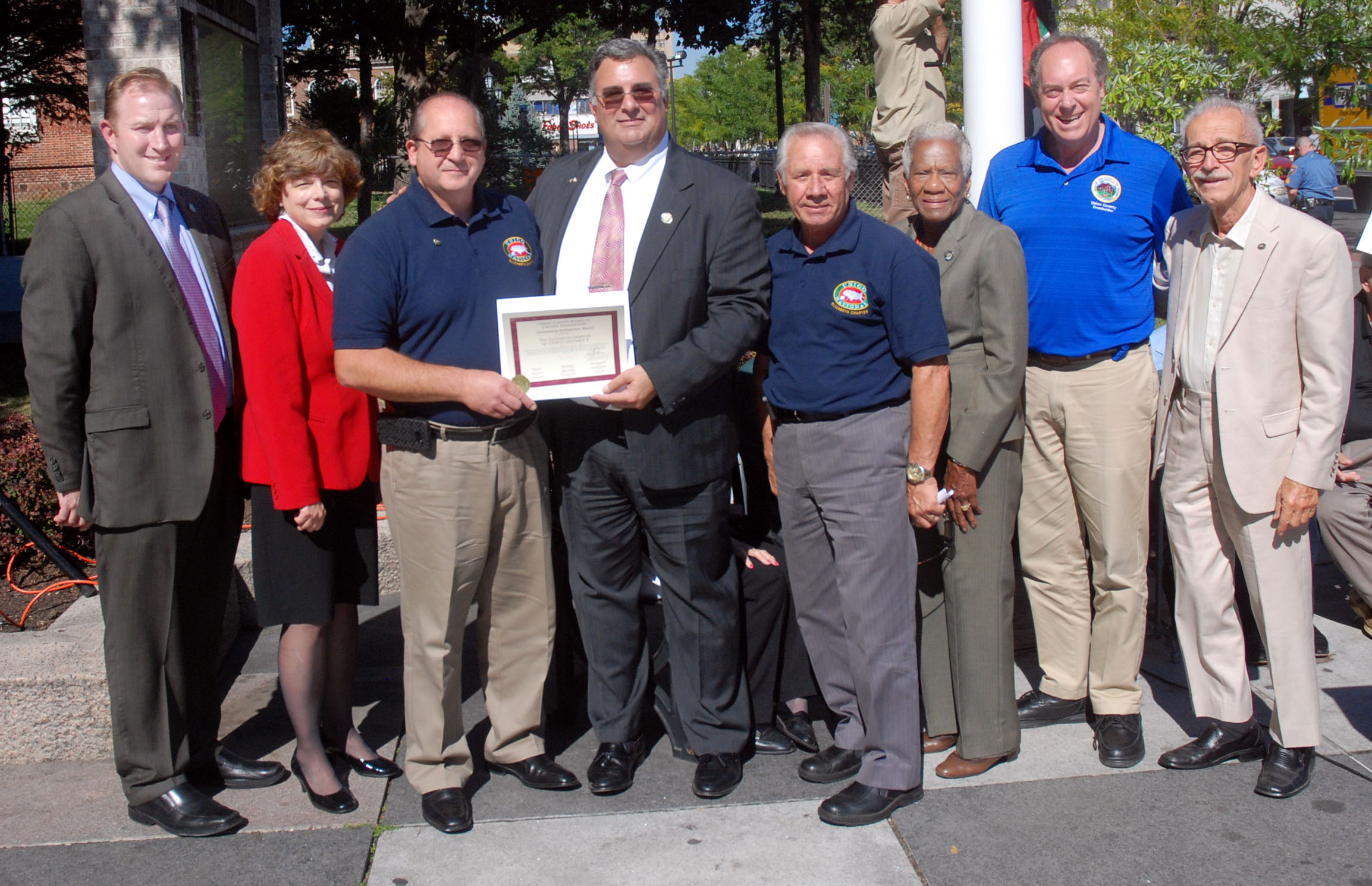 Union County – UNICO Columbus Day Flag Raising – County of Union