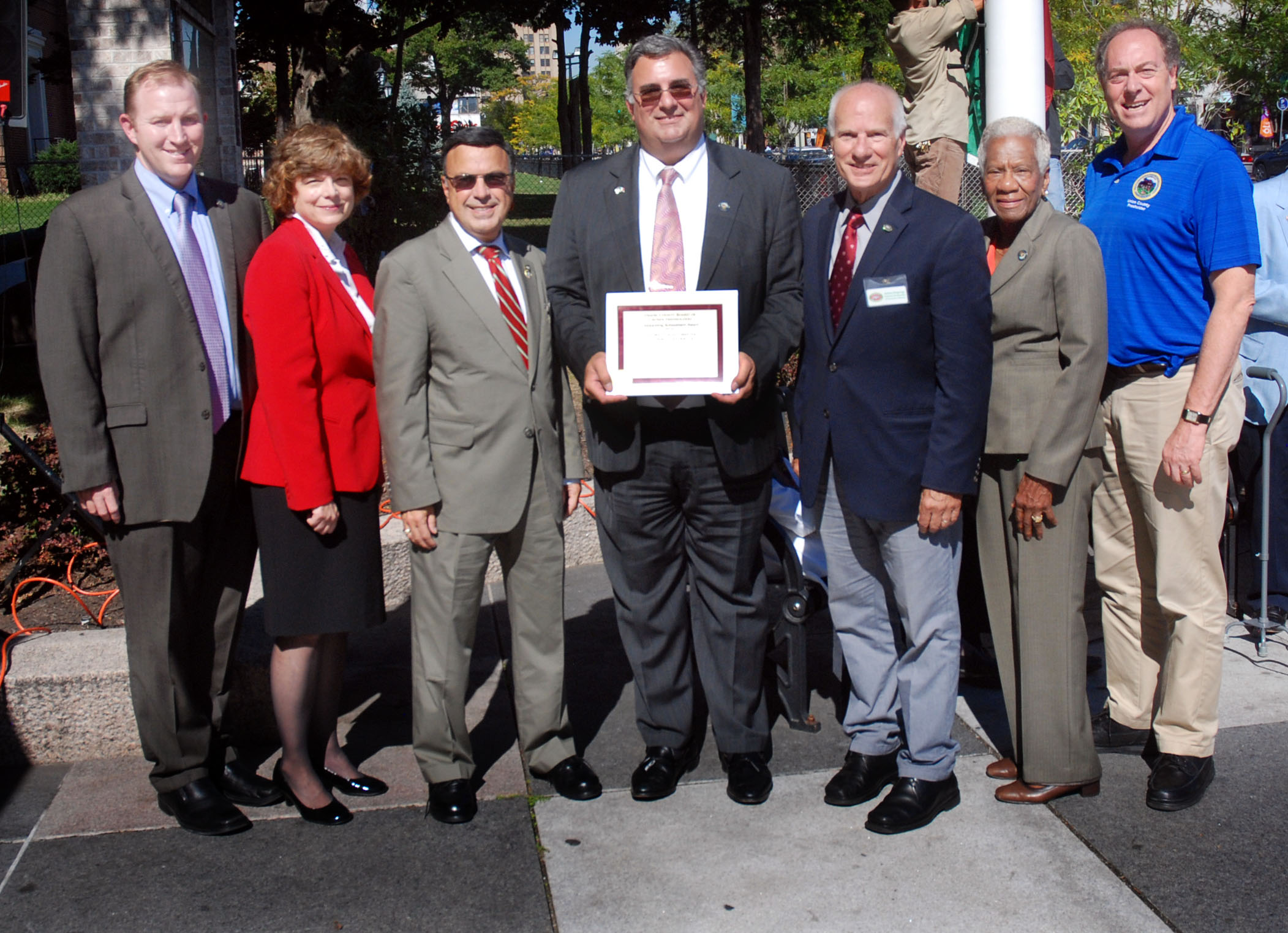 Union County – UNICO Columbus Day Flag Raising – County of Union