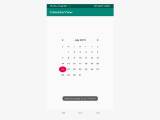 Android Calendarview Android Gui Course Uk Academe