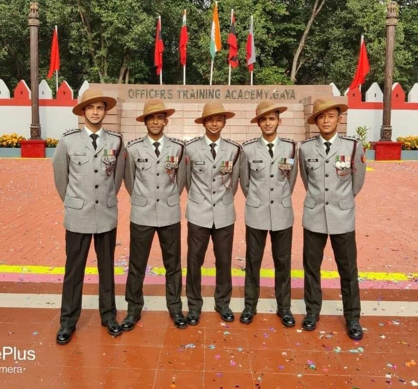 Five Assam Rifles officers from Manipur passed out from OTA Bihar