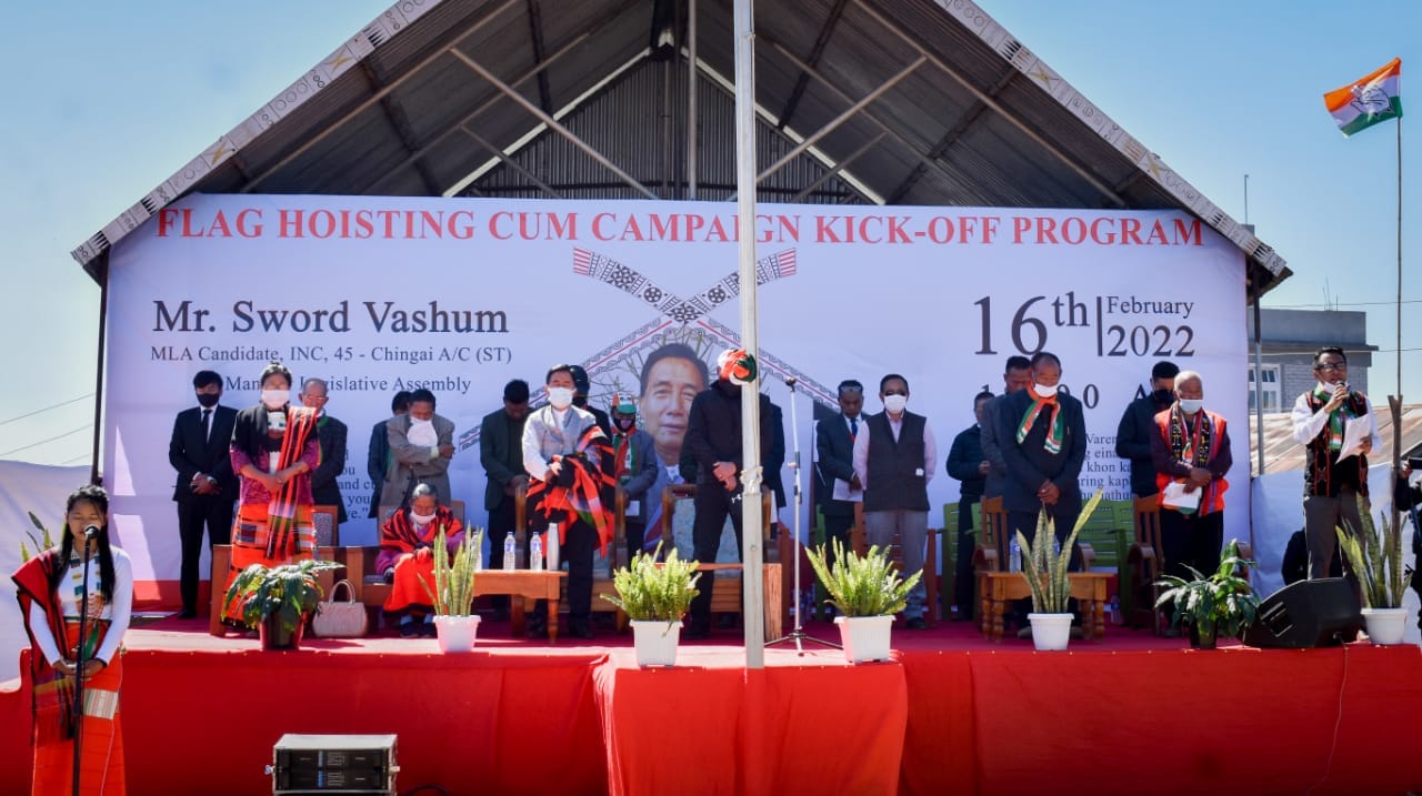 Sword Vashum of INC hold flag hoisting event to kick off campaign at ...