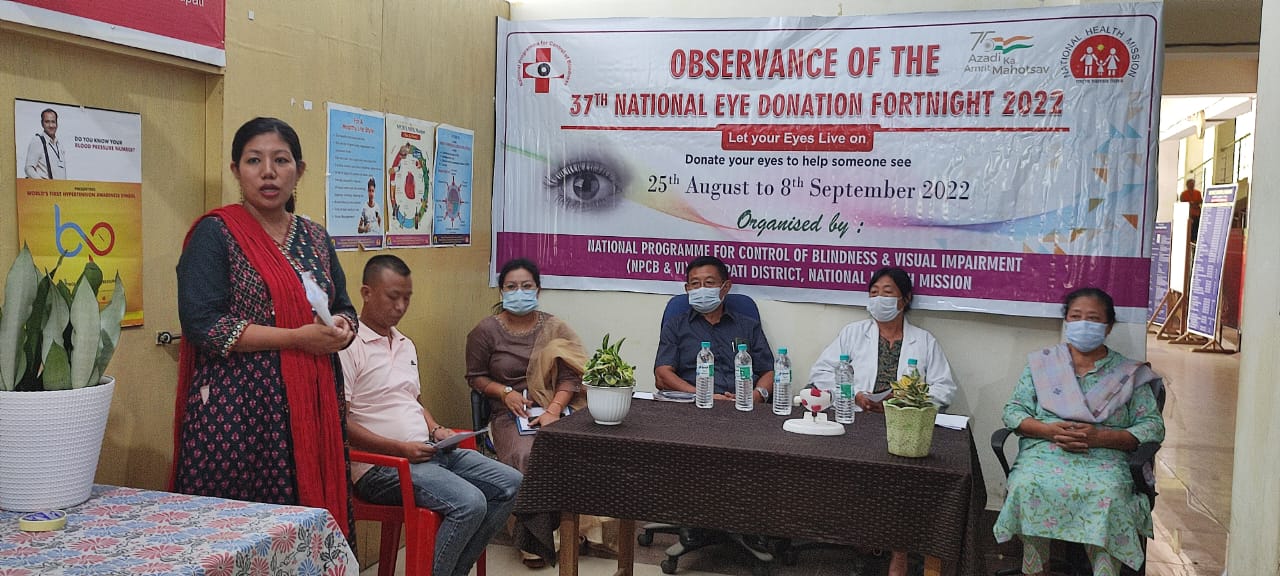 DHS, Senapati observes 37th National Eye Donation Fortnight at Senapati