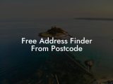 Free Address Finder From Postcode Uk Postcode Database Csv Mysql