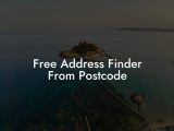 Free Address Finder From Postcode Uk Postcode Database Csv Mysql