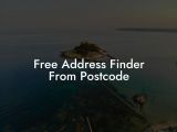 Free Address Finder From Postcode Uk Postcode Database Csv Mysql