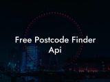 Free Postcode Finder Api