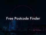 Free Postcode Finder