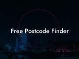 Free Postcode Finder