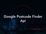 Google Postcode Finder Api