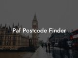 Paf Postcode Finder