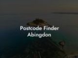 Postcode Finder Abingdon