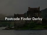Postcode Finder Derby