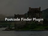 Postcode Finder Plugin