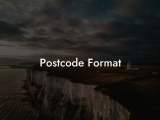 Postcode Format
