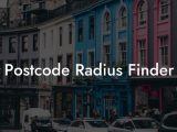 Postcode Radius Finder