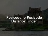 Postcode To Postcode Distance Finder