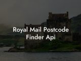 Royal Mail Postcode Finder Api