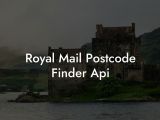 Royal Mail Postcode Finder Api