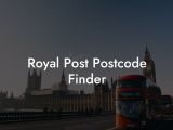 Royal Post Postcode Finder