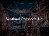 Scotland Postcode List