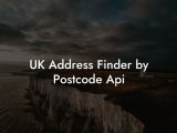 Uk Address Finder By Postcode Api