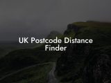 Uk Postcode Distance Finder