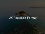 Uk Postcode Format