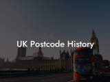 Uk Postcode History