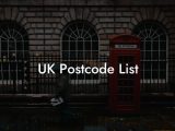 Postcode Format