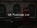 Postcode Format
