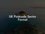 Uk Postcode Sector Format