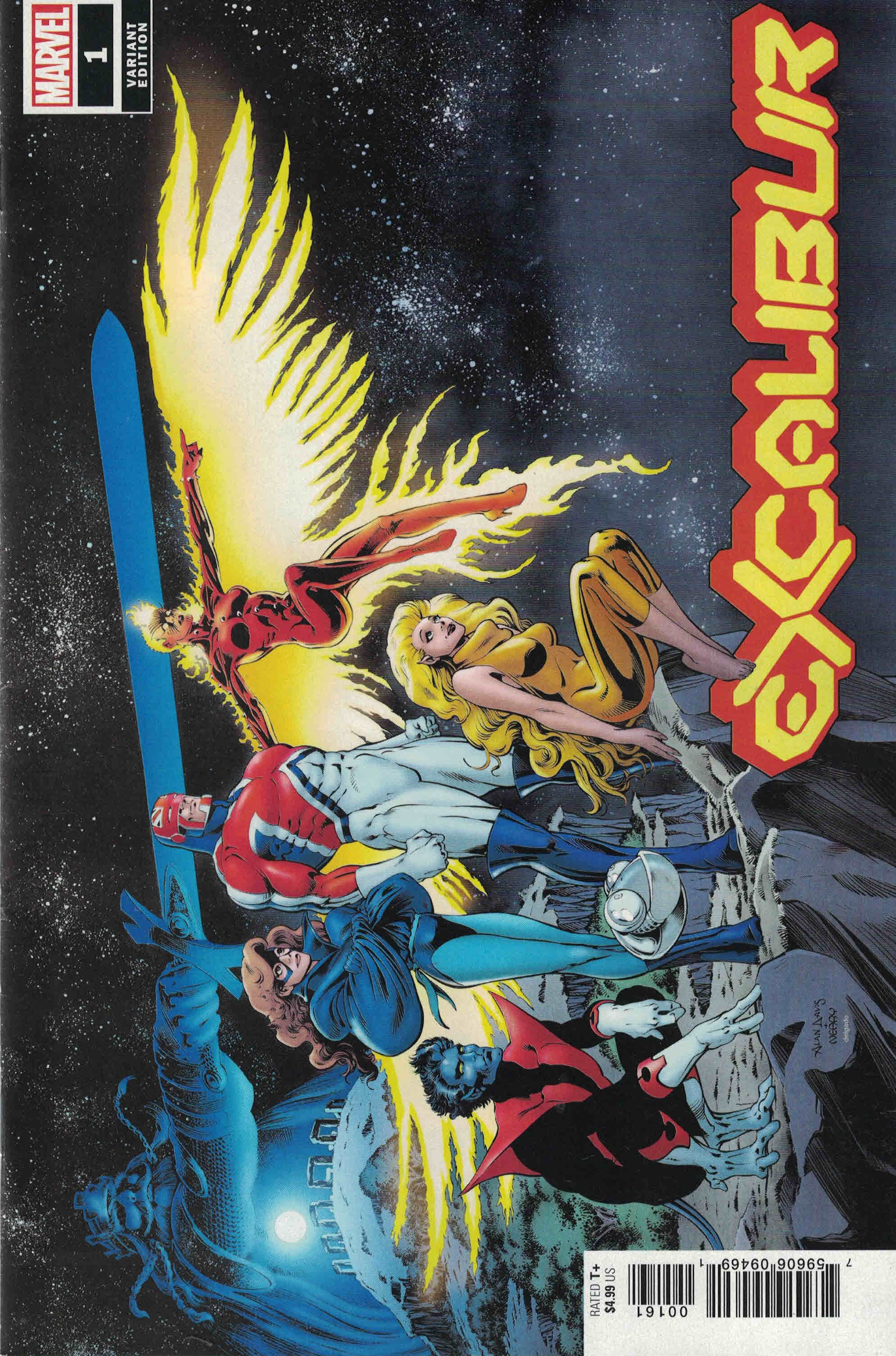 Excalibur #1 1:100 Alan Davis Hidden Gem Variant Marvel 2019 X-Men ...