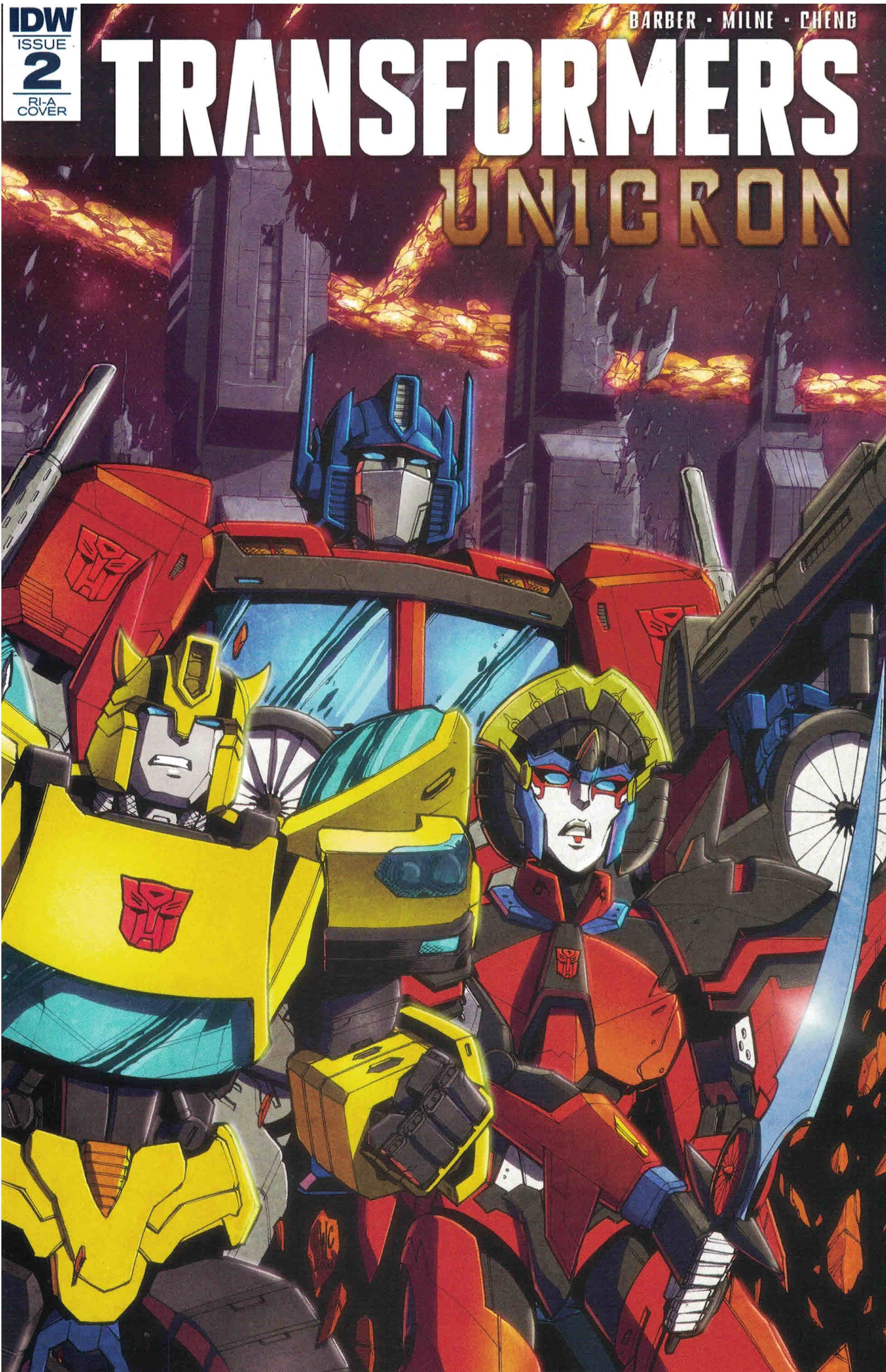 Transformers Unicron #2 1:10 Casey Coller Variant RI-A IDW 2018 1 ...