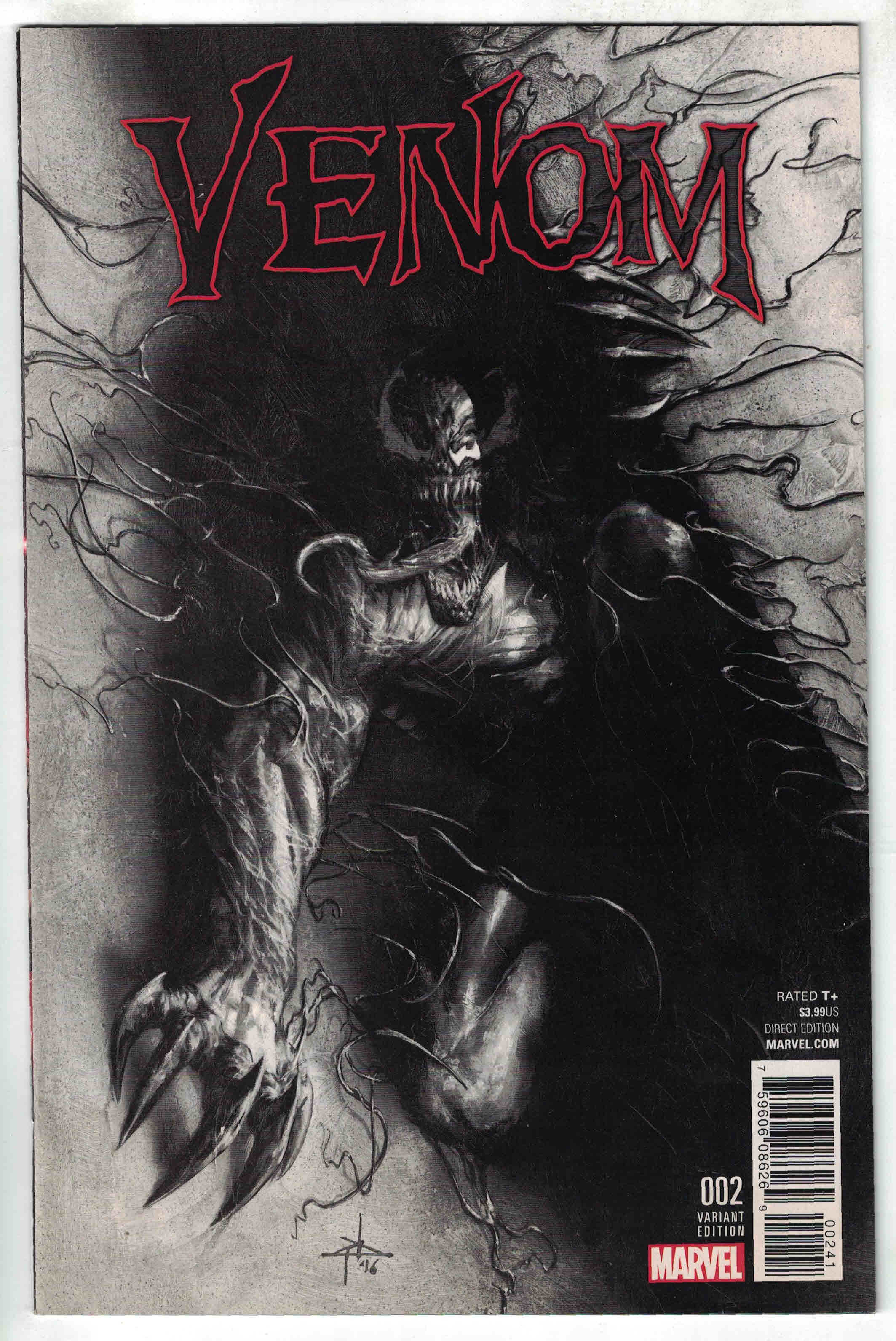 Venom #2 Gabriele Dell’Otto Sketch Variant Marvel 2016 VF 1 – Ultimate ...