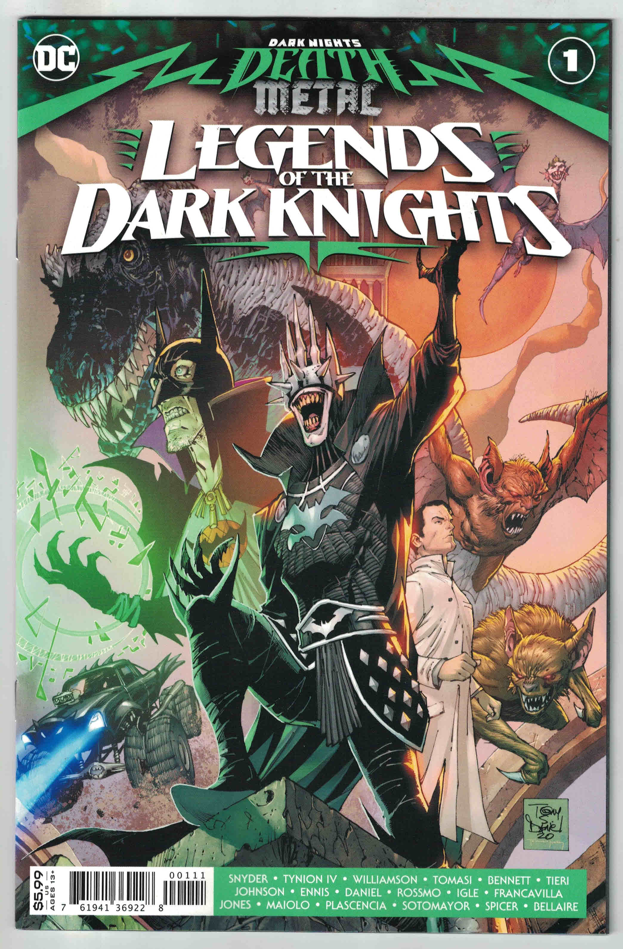 Dark Nights Death Metal Legends of Knights #1 First Print Cover A 2020 ...