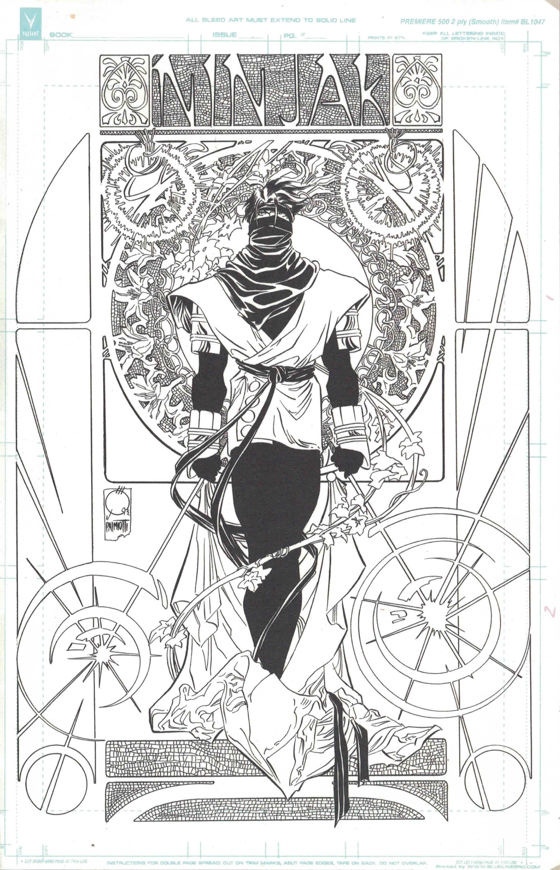 Ninjak #1 Ultimate Exclusive Joe Quesada Color/B&W Variant Set A ...