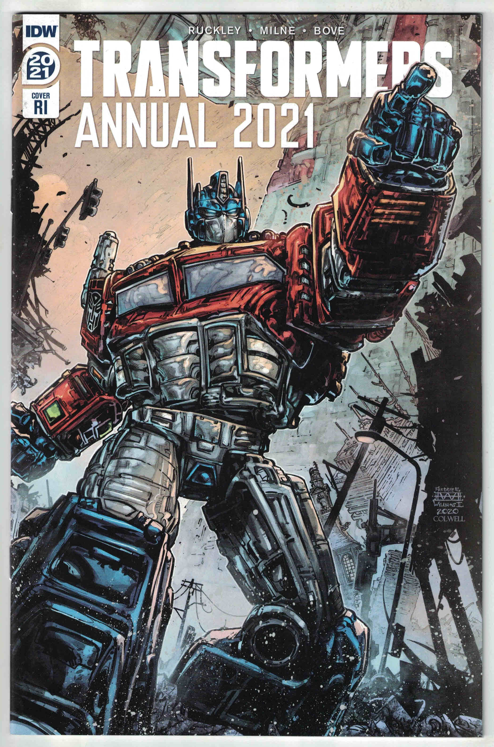 Transformers Annual 2021 1:10 Williams II Variant Optimus Prime IDW ...