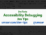 Accessibility Debugging Chrome Devtools Dev Tips