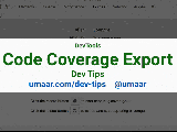 Code Coverage Export Chrome Devtools Dev Tips
