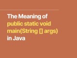 The Meaning Of Public Static Void Main String Args In Java Unicminds