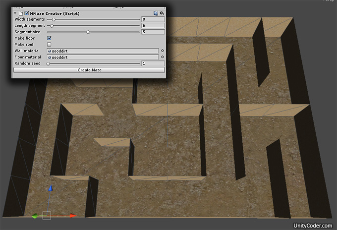 WIP: Maze Generator (editor script) « Unity Coding – Unity3D