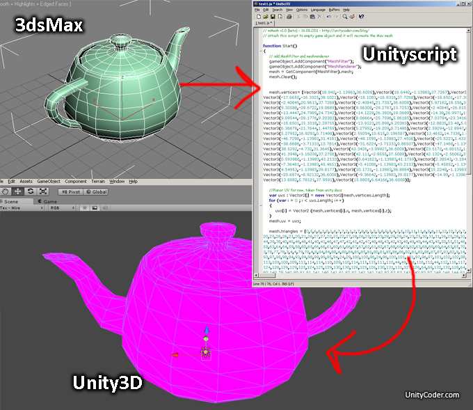 WIP: 3ds Max to Unity Mesh(update#3) « Unity Coding – Unity3D