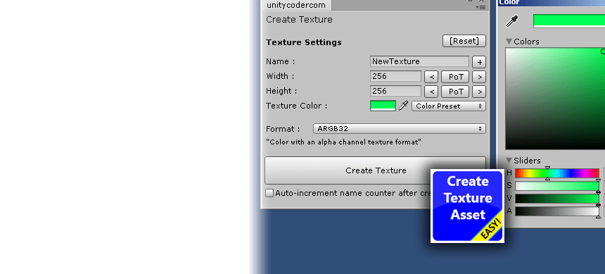 [AssetStore] CreateTexture « Unity Coding – Unity3D