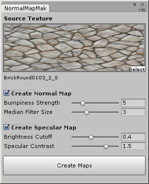 [AssetStore] Normal & Specular Map Generator from Texture « Unity ...