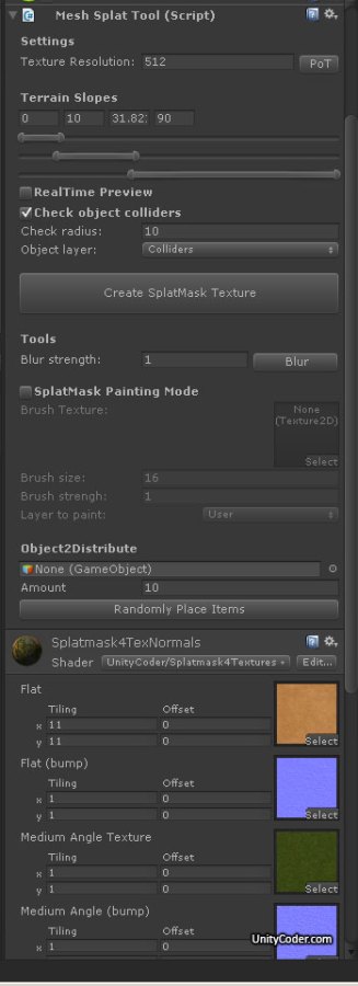 Mesh Terrain Texturing/SplatMap Tool (wip) « Unity Coding – Unity3D