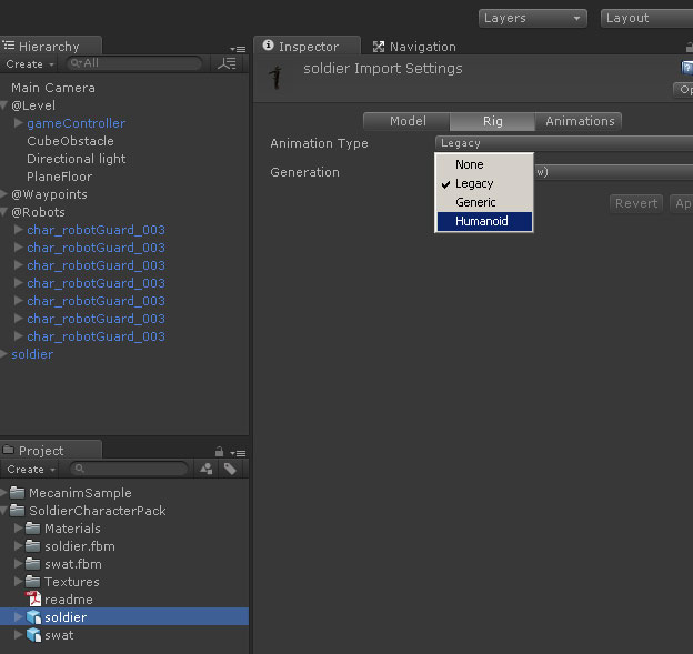 Legacy Character To Mecanim (+navPaths) « Unity Coding – Unity3D