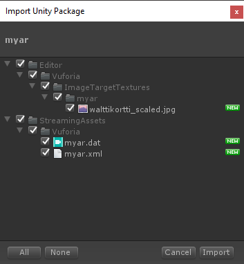 Simple Image Tracking AR Android app using Vuforia « Unity Coding – Unity3D