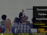 Dynamic Tables Snowflake