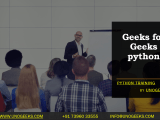 Geeks For Geeks Python